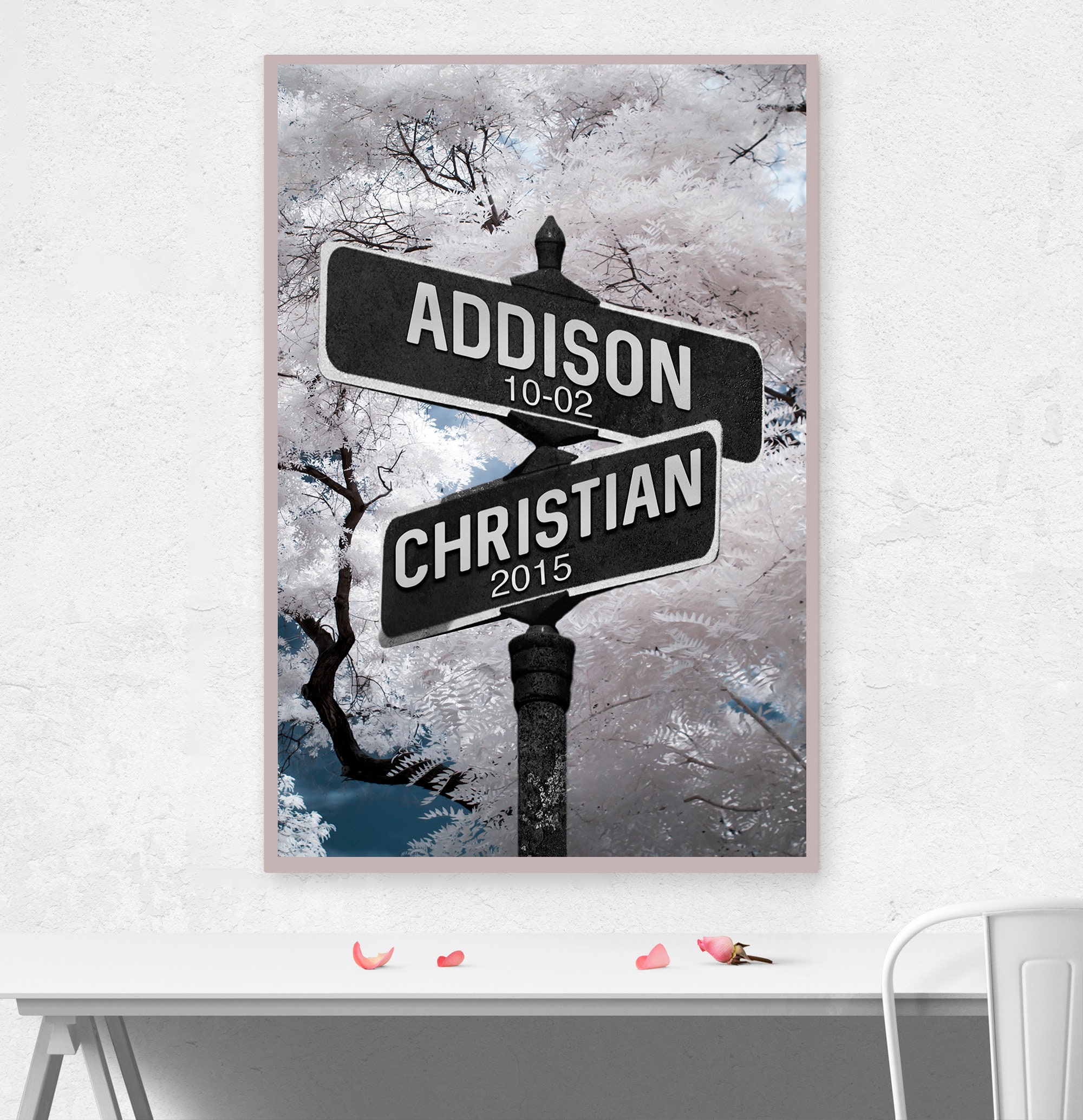 Custom Street Sign One Year Dating Gift First Year Together - Etsy