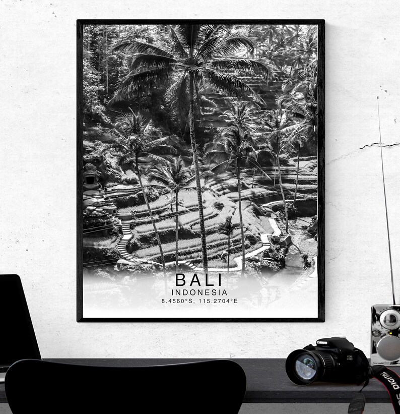Bali Indonesia Travel Poster Bali Wall Art Decor Bali Art | Etsy