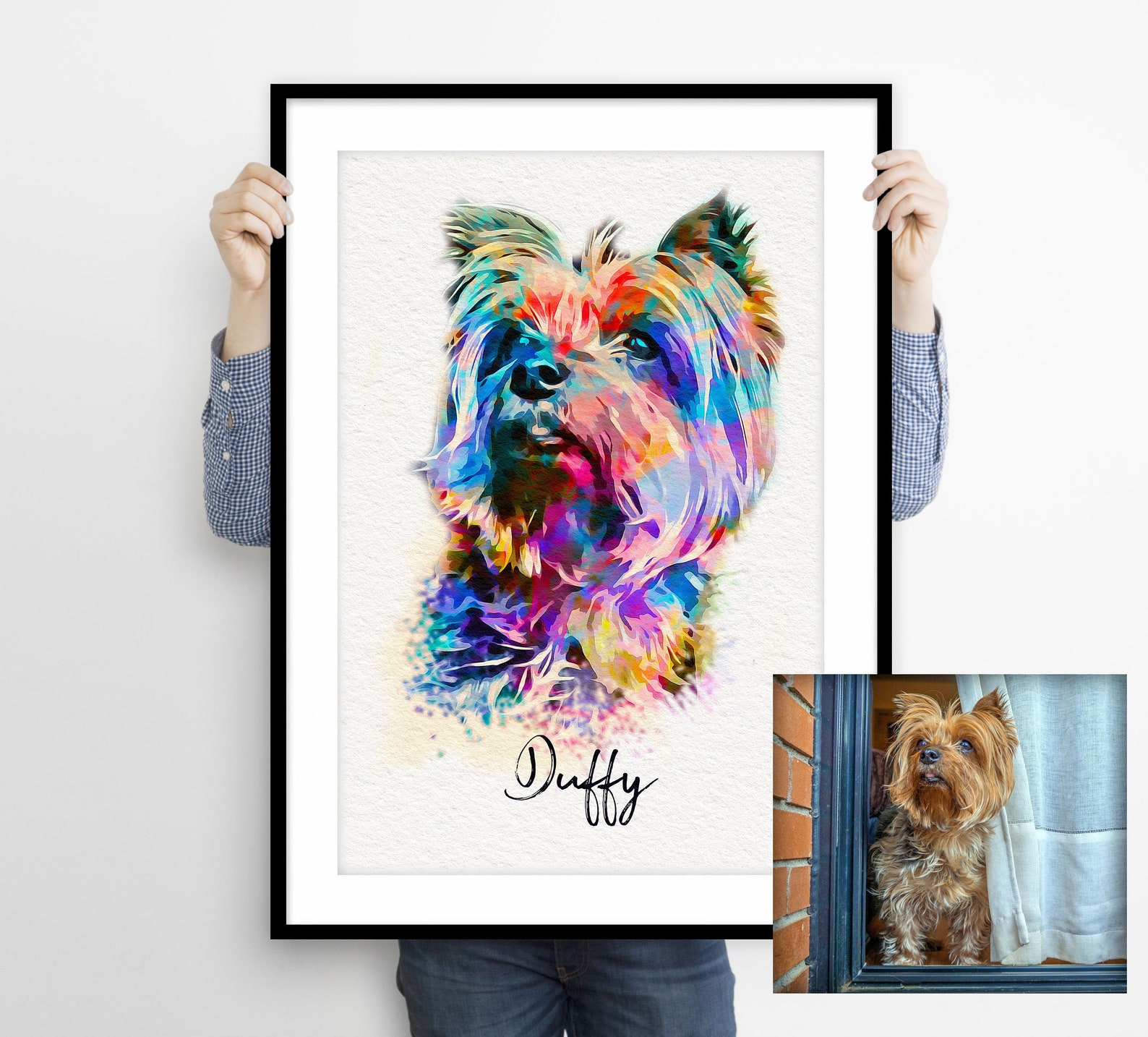 Custom Pet Portrait, Pet Painting From Photo, Custom Dog Portrait ...