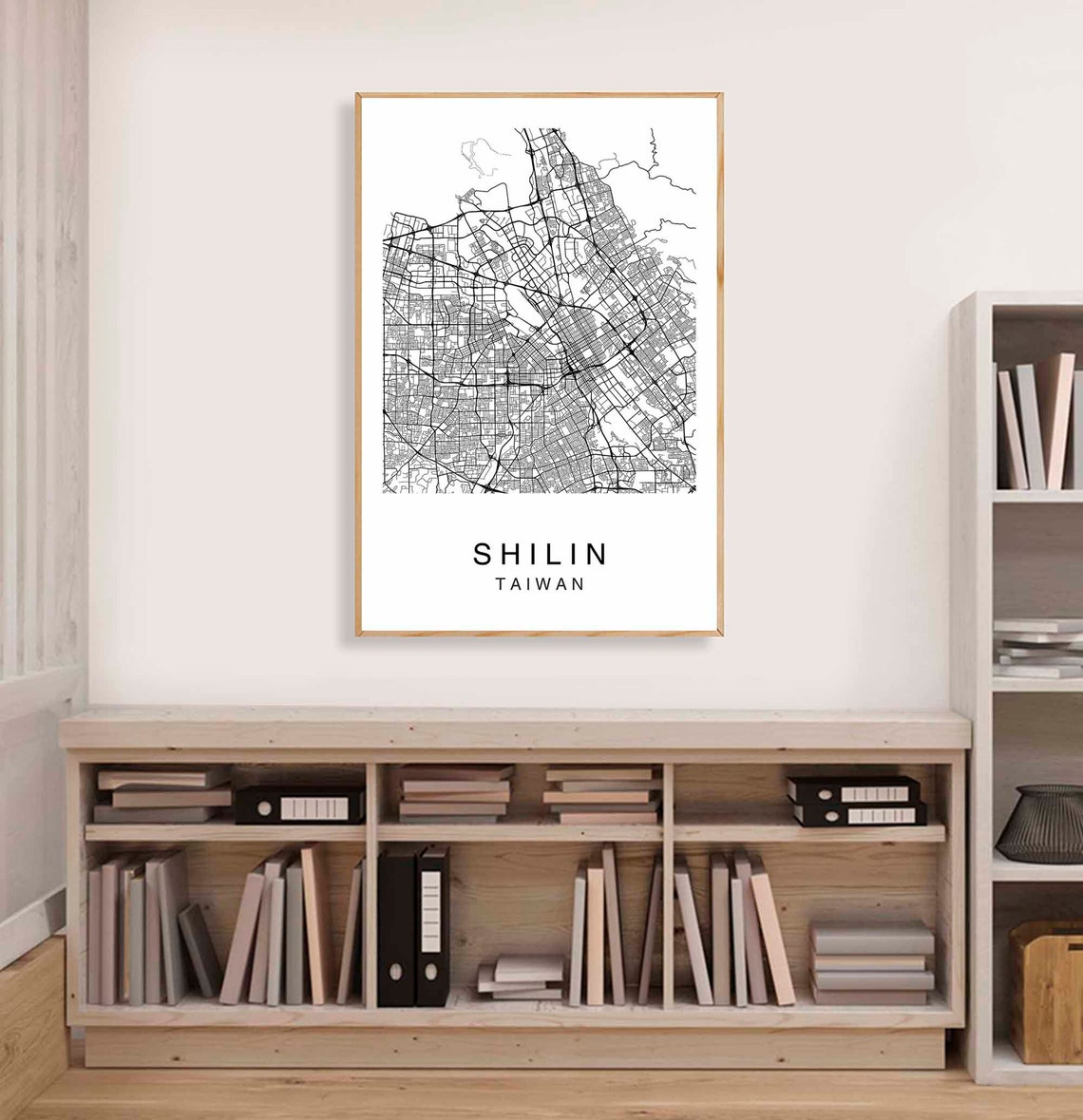 Shilin Map Shilin City Map Map Poster Map Print Shilin Map | Etsy