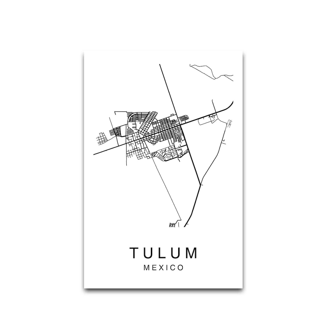 Tulum Map Tulum City Map Map Poster Map Print Tulum Map - Etsy