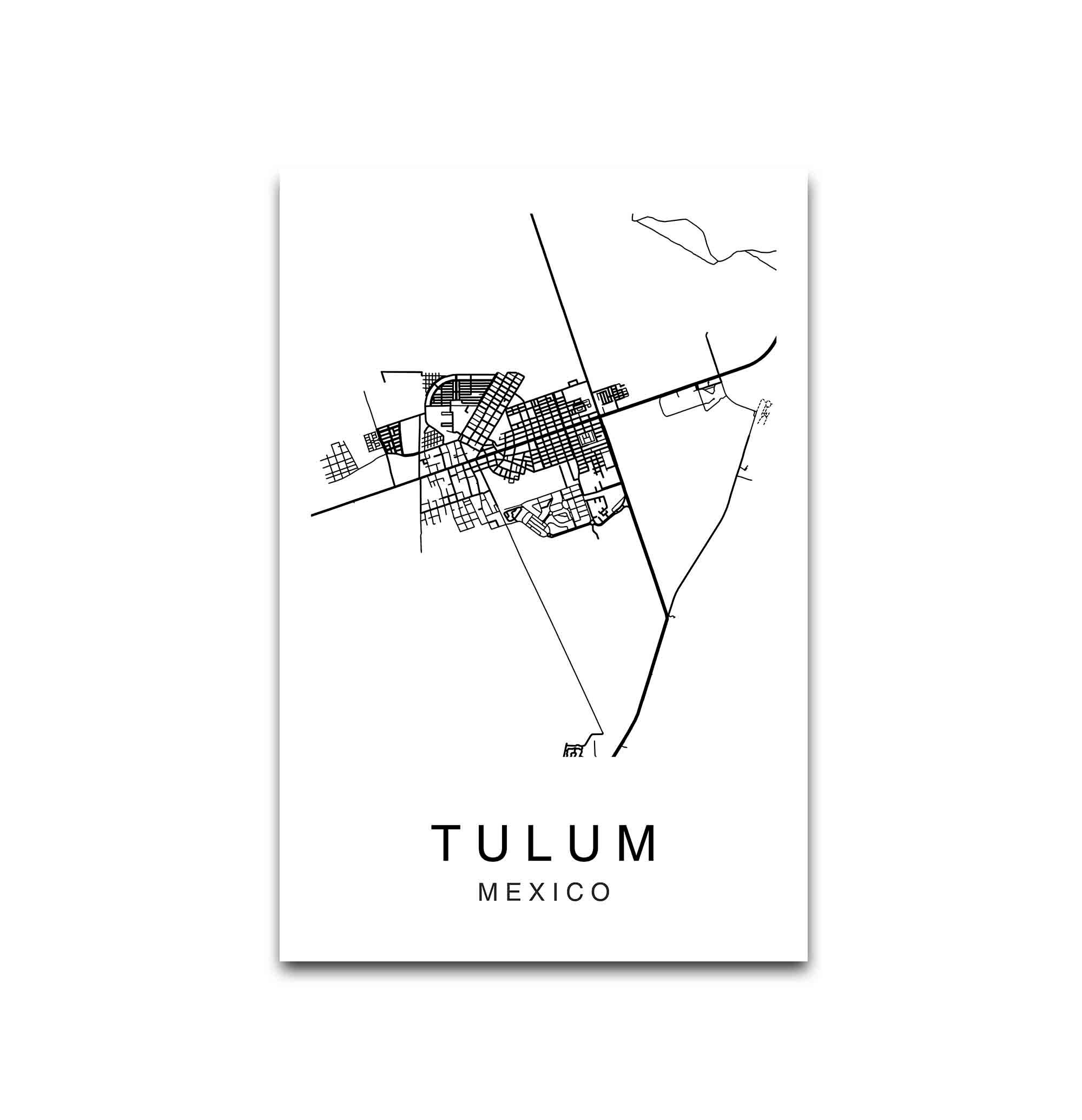Tulum Map Tulum City Map Map Poster Map Print Tulum Map - Etsy