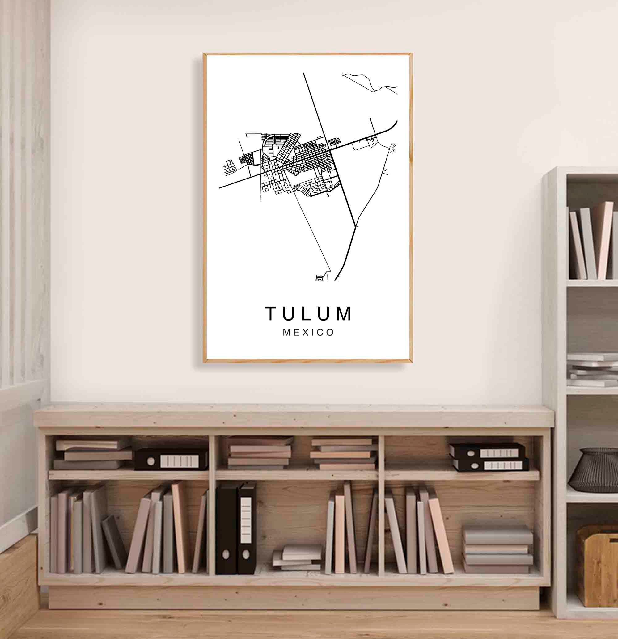 Tulum Map Tulum City Map Map Poster Map Print Tulum Map - Etsy