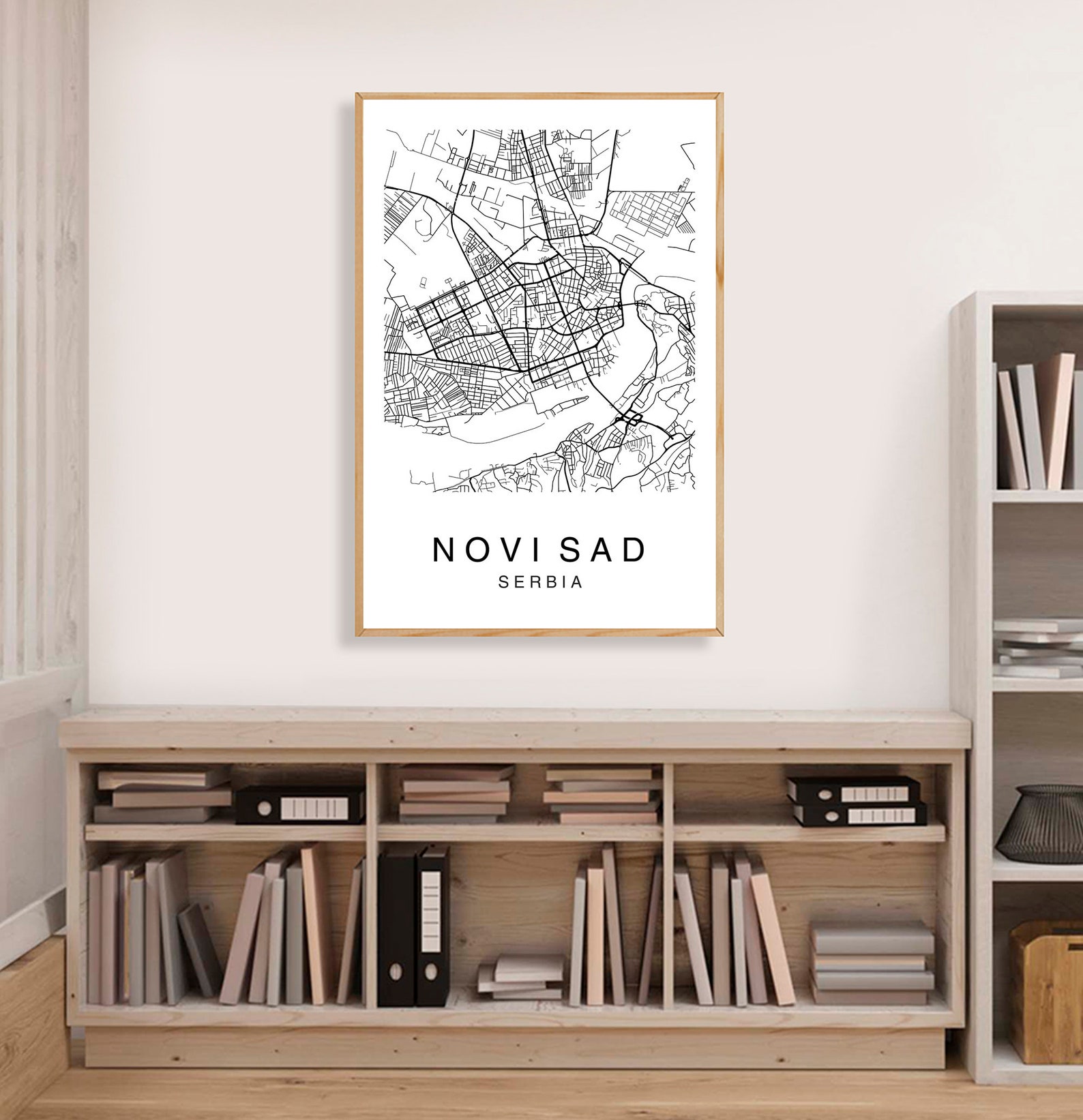Novi Sad Map Novi Sad City Map Map Poster Map Print Novi | Etsy