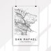 San Rafael Map Minimalist Map San Rafael Map Print San - Etsy