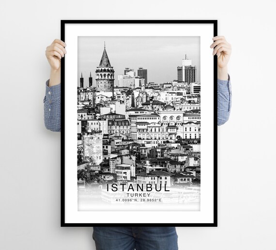 Istanbul Travel Poster Turkey Poster Art Print Turkey | Etsy
