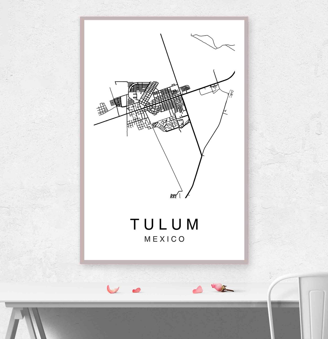 Tulum Map Tulum City Map Map Poster Map Print Tulum Map - Etsy