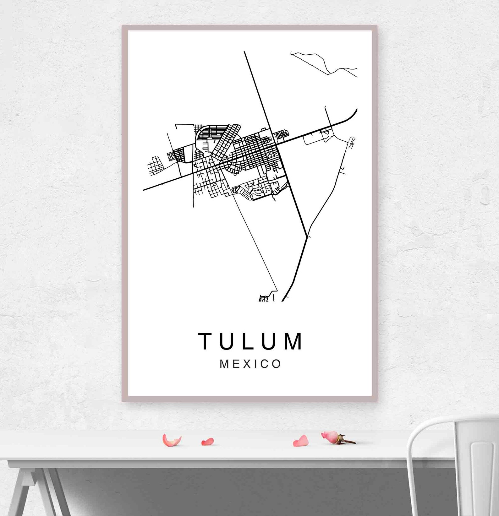 Tulum Map Tulum City Map Map Poster Map Print Tulum Map - Etsy