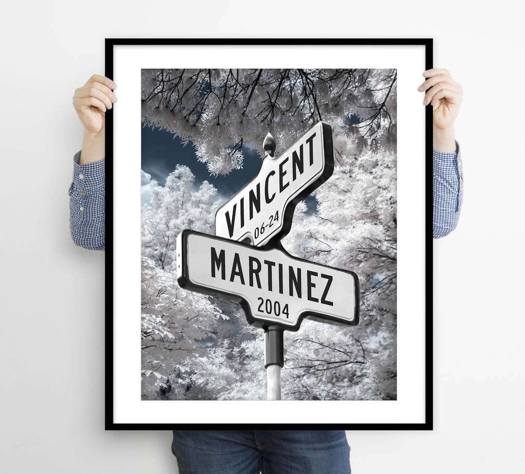 Personalized Street Sign With Names and Date, Wedding Gift, Street Sign ...