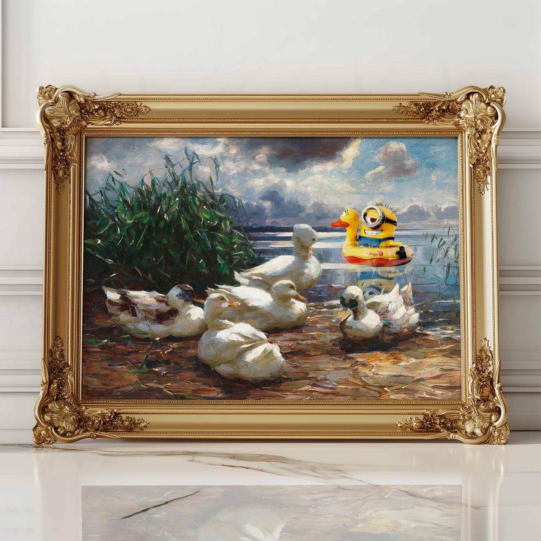 Altered Art With Fun Cartoon, Maximalist Poster, Altered Painting ...