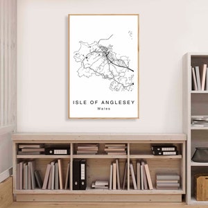 Isle of Anglesey Map Anglesey City Map Map Poster Map - Etsy
