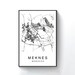 Meknes Map Print Meknes Printable Map Wall Art City Map Art - Etsy