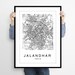 Jalandhar Map Jalandhar City Map Map Poster Map Print - Etsy