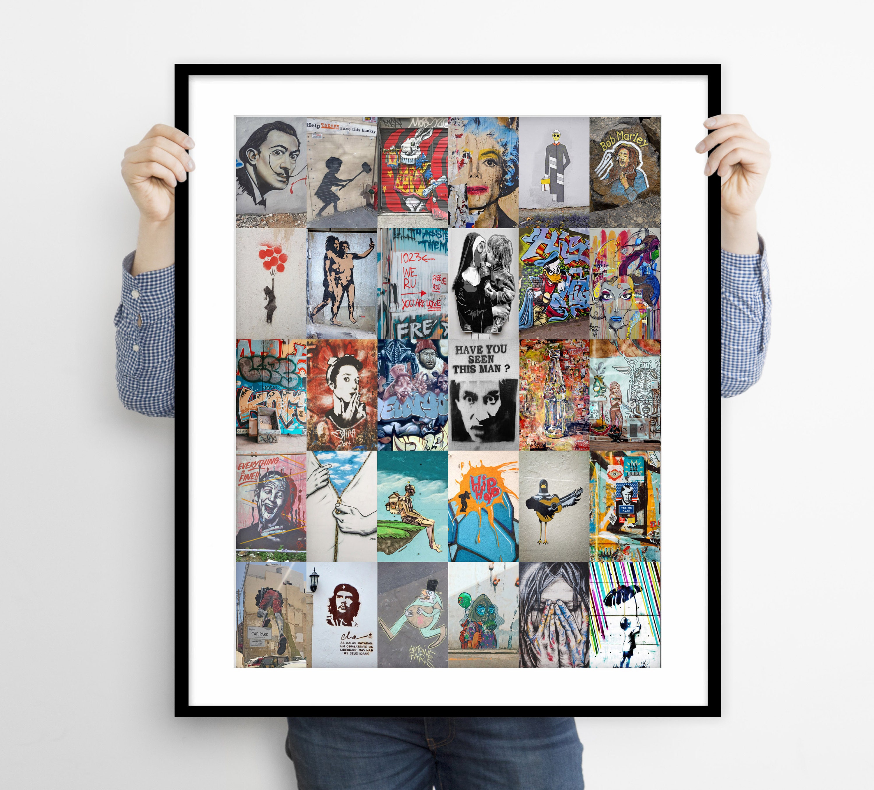 Graffiti Collage Kit Wall Decor, Aesthetic Wall Collage Kit, Purple ...