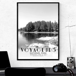 Voyageurs National Park Travel Poster, Minnesota USA Art Print ...