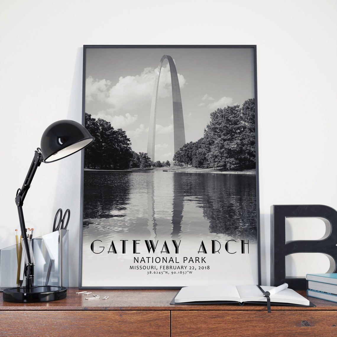 Gateway Arch National Park Poster Gateway Arch Print Saint | Etsy