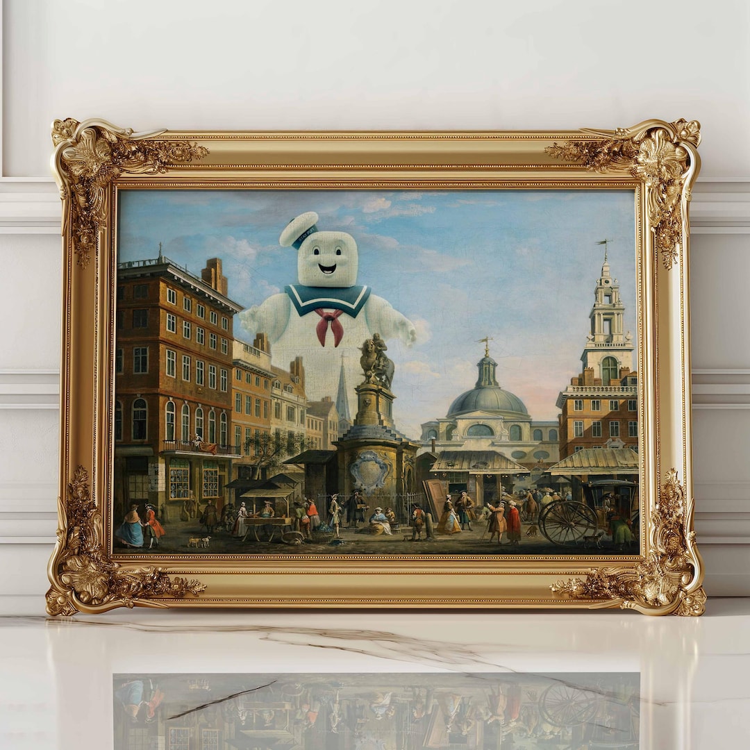 Funny Altered Art, Ghost Prints, Altered Painting, London Wall Art ...