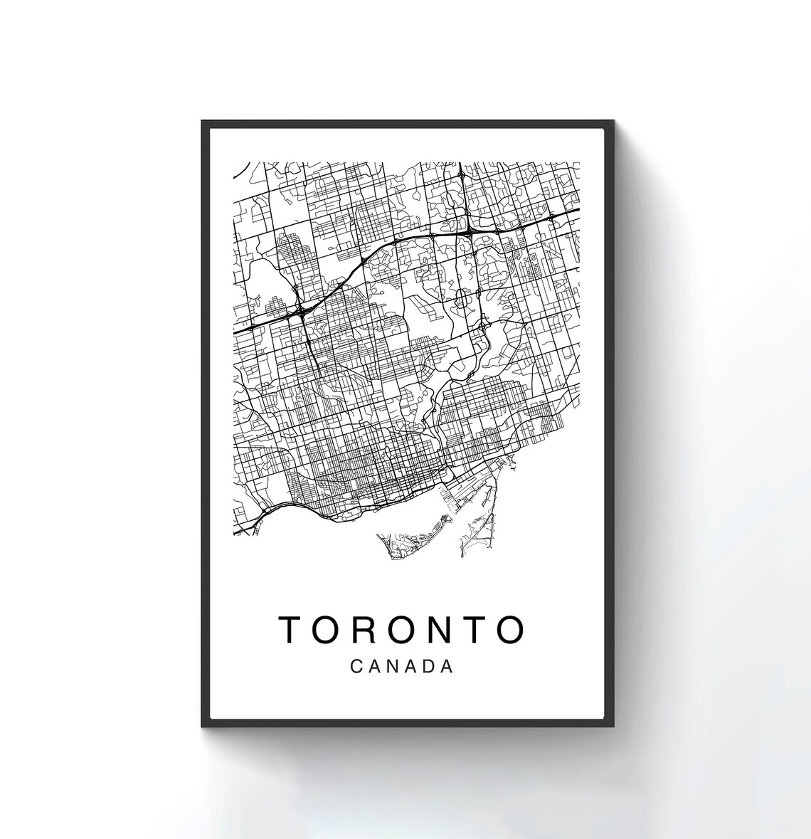 Toronto Map Toronto City Map Map Poster Map Print Toronto | Etsy