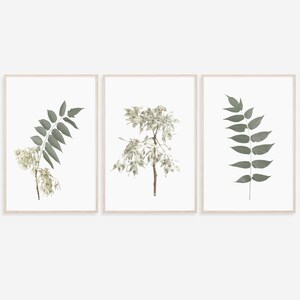 Leaf Printable Art, Set of Prints, Flower Wall Art, Botanical Art ...