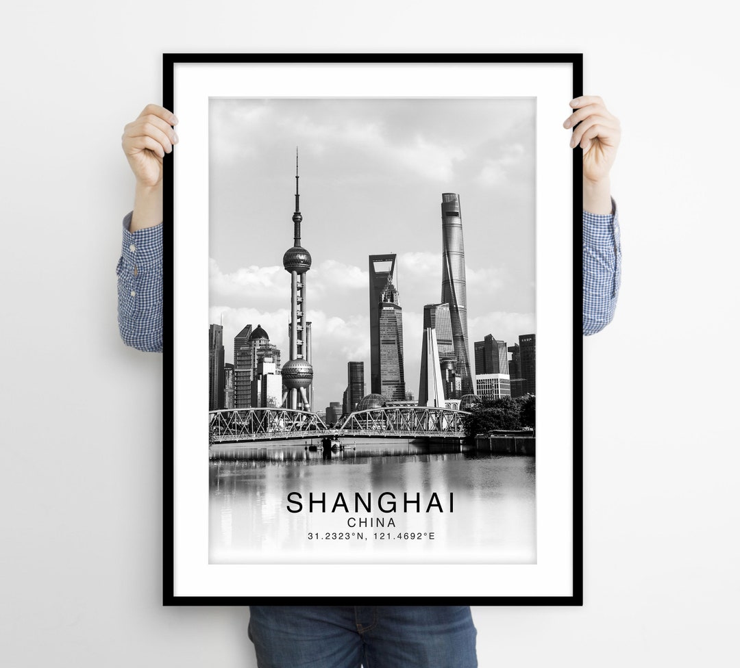 Shanghai Poster, China Photo Travel Print, Shanghai Art Print ...