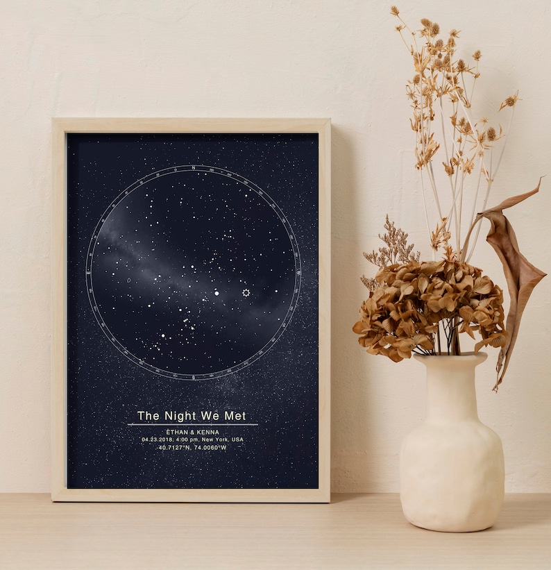 Personalized Star Map Star Map at the Moment Customizable - Etsy