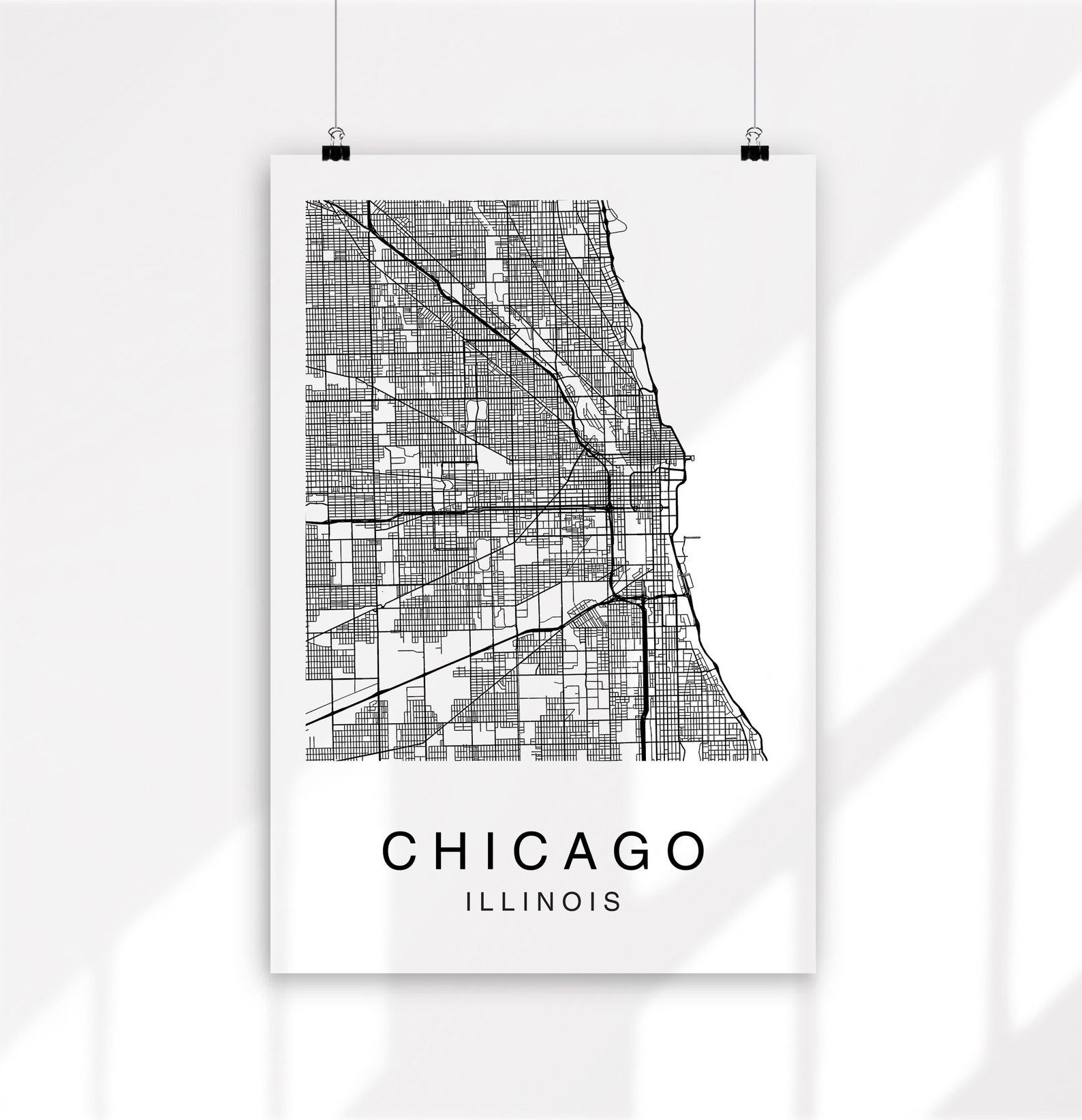 Custom Map Wall Art Print Poster Set of 3 City Map Street | Etsy