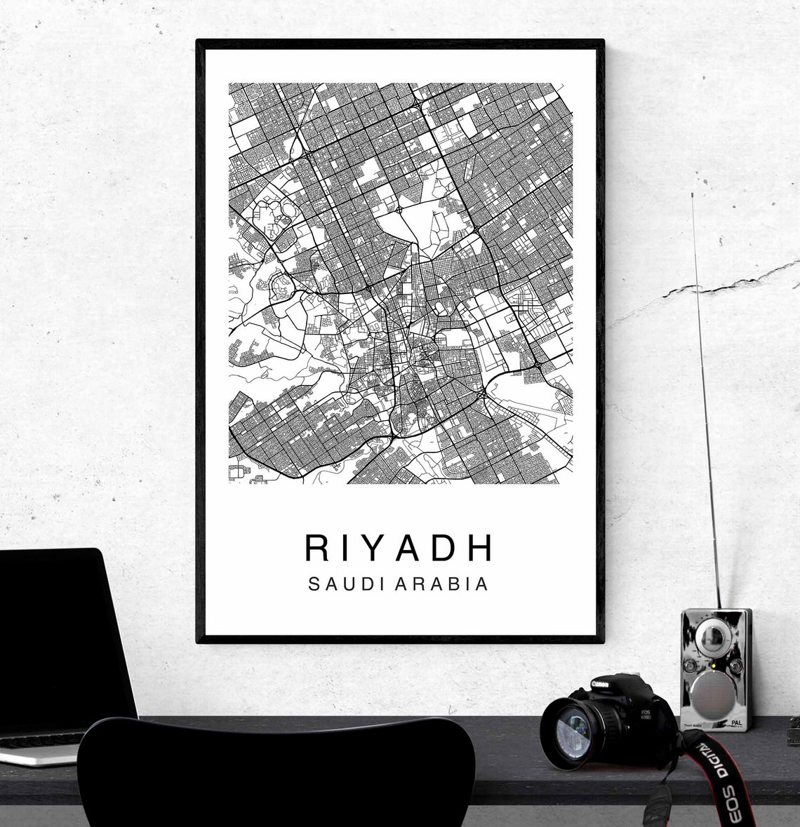 Riyadh Map Riyadh City Map Printable Map Art Map Print - Etsy Canada