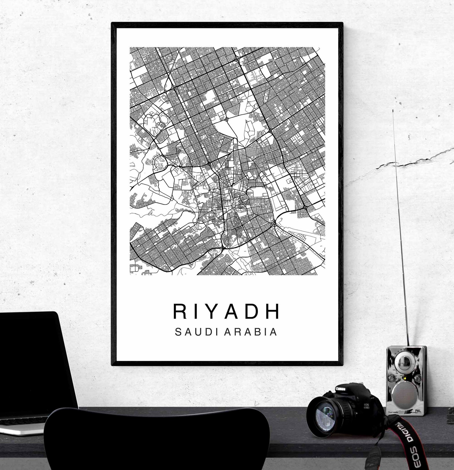 Riyadh Map Riyadh City Map Printable Map Art Map Print - Etsy