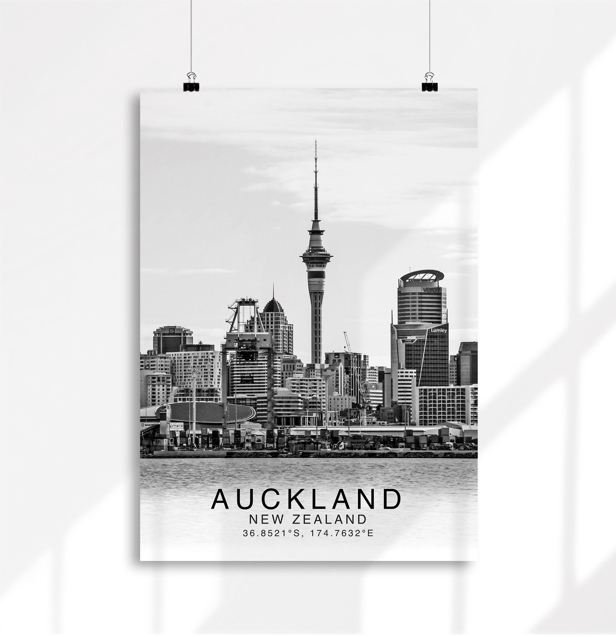 Auckland Print Auckland Poster Auckland Travel Poster | Etsy
