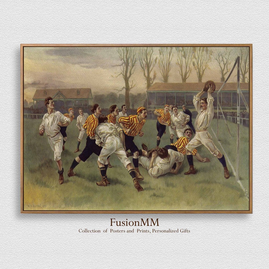 Soccer Print, Soccer Art Decor, Vintage Soccer Posters, Sport Art ...