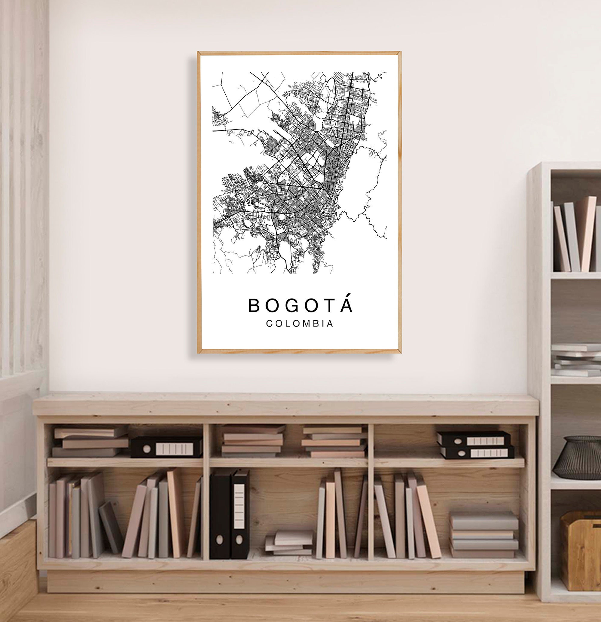 Bogota Map Bogota City Map Digital Download Map Print | Etsy