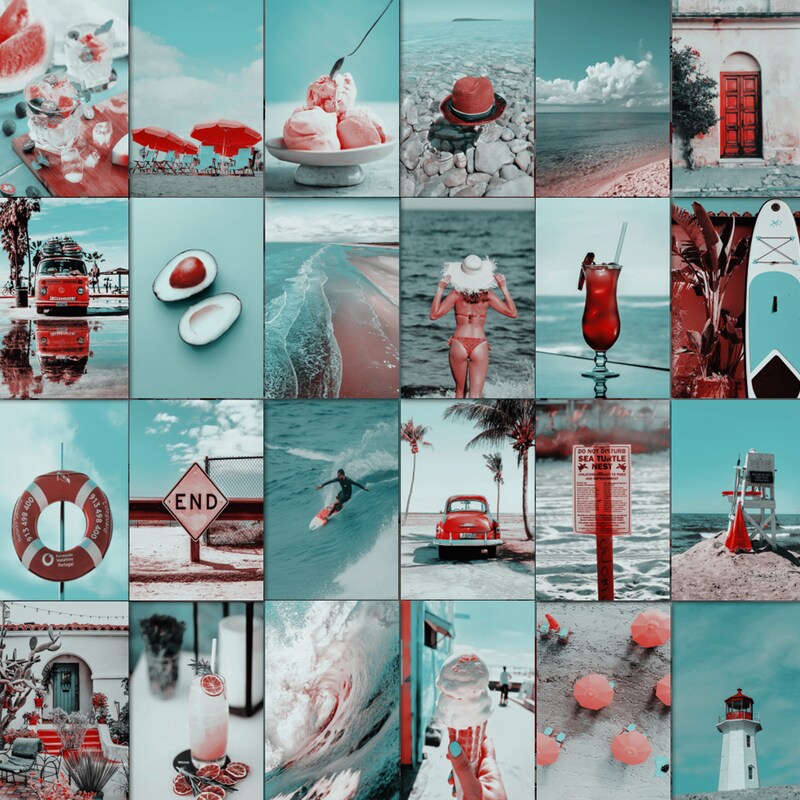 Blue Collage Kit - Etsy