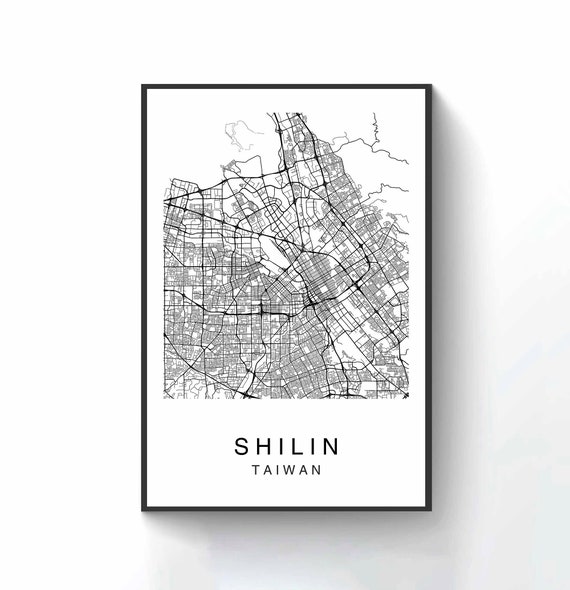 Shilin Map Shilin City Map Map Poster Map Print Shilin Map | Etsy