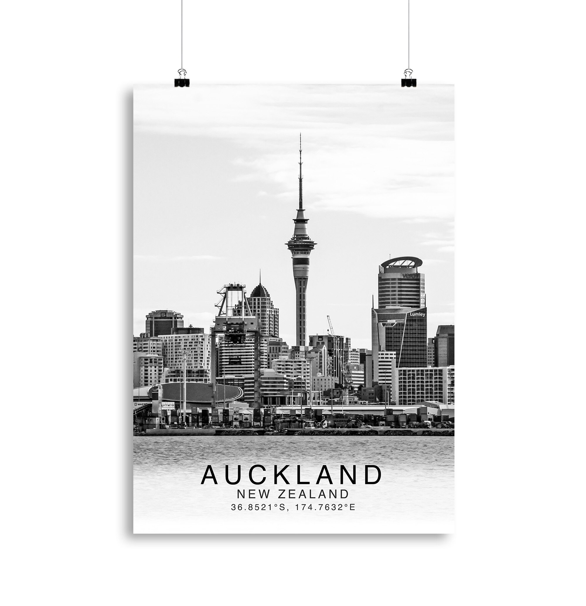Auckland Print Auckland Poster Auckland Travel Poster | Etsy