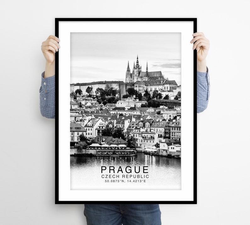Prague Print Travel Poster Prague Photos Unique Wall Art - Etsy