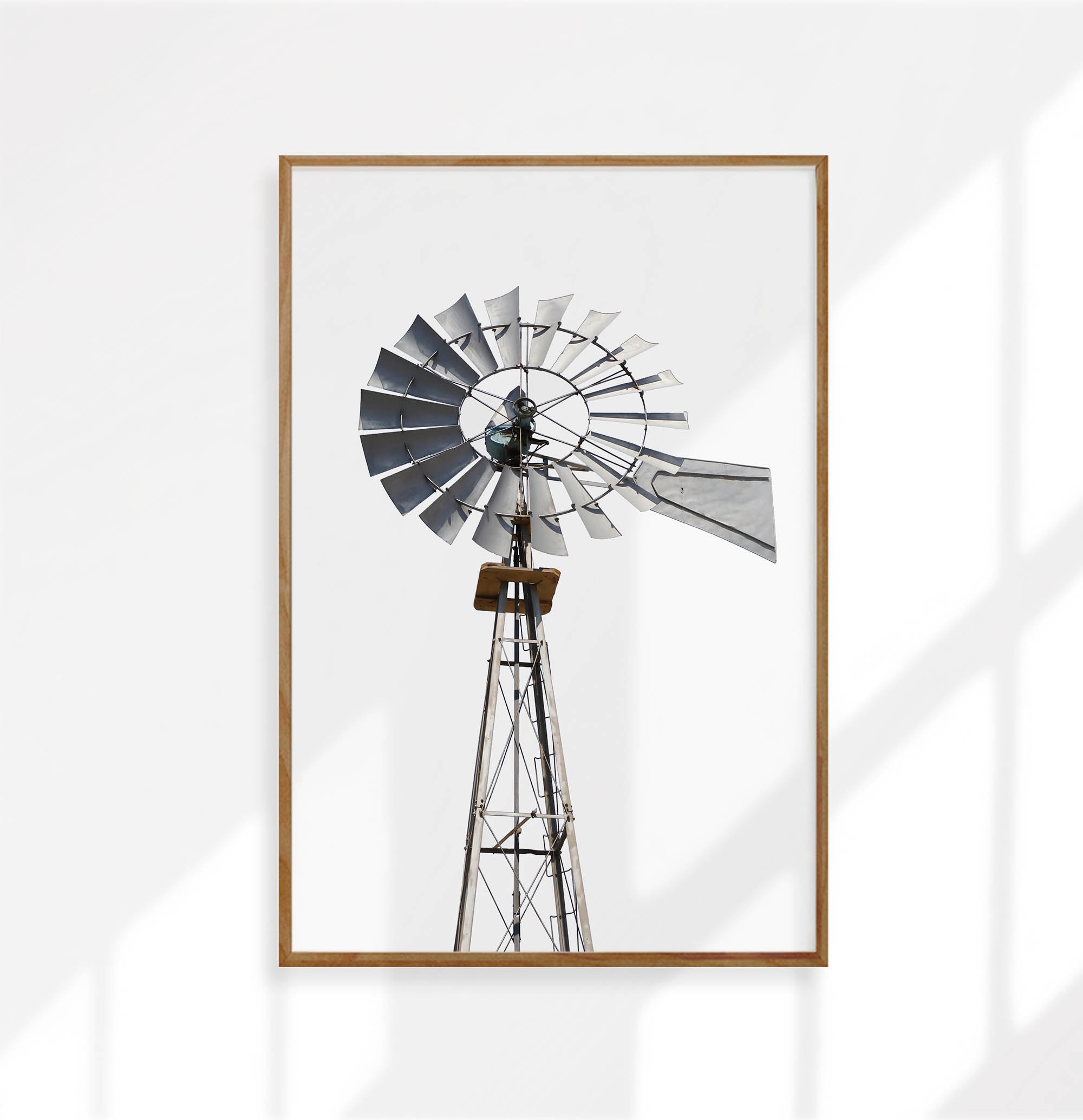 Windmill Prints Farm Wall Art Print Farmhouse Windmill Farm | Etsy