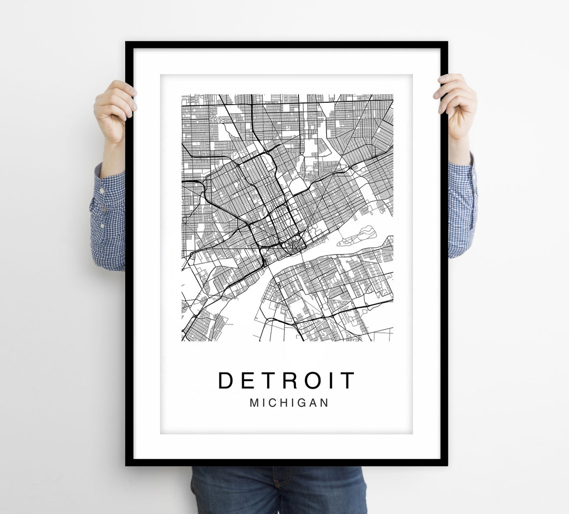 City Map Prints Custom Personalised Modern Wall Art Map | Etsy