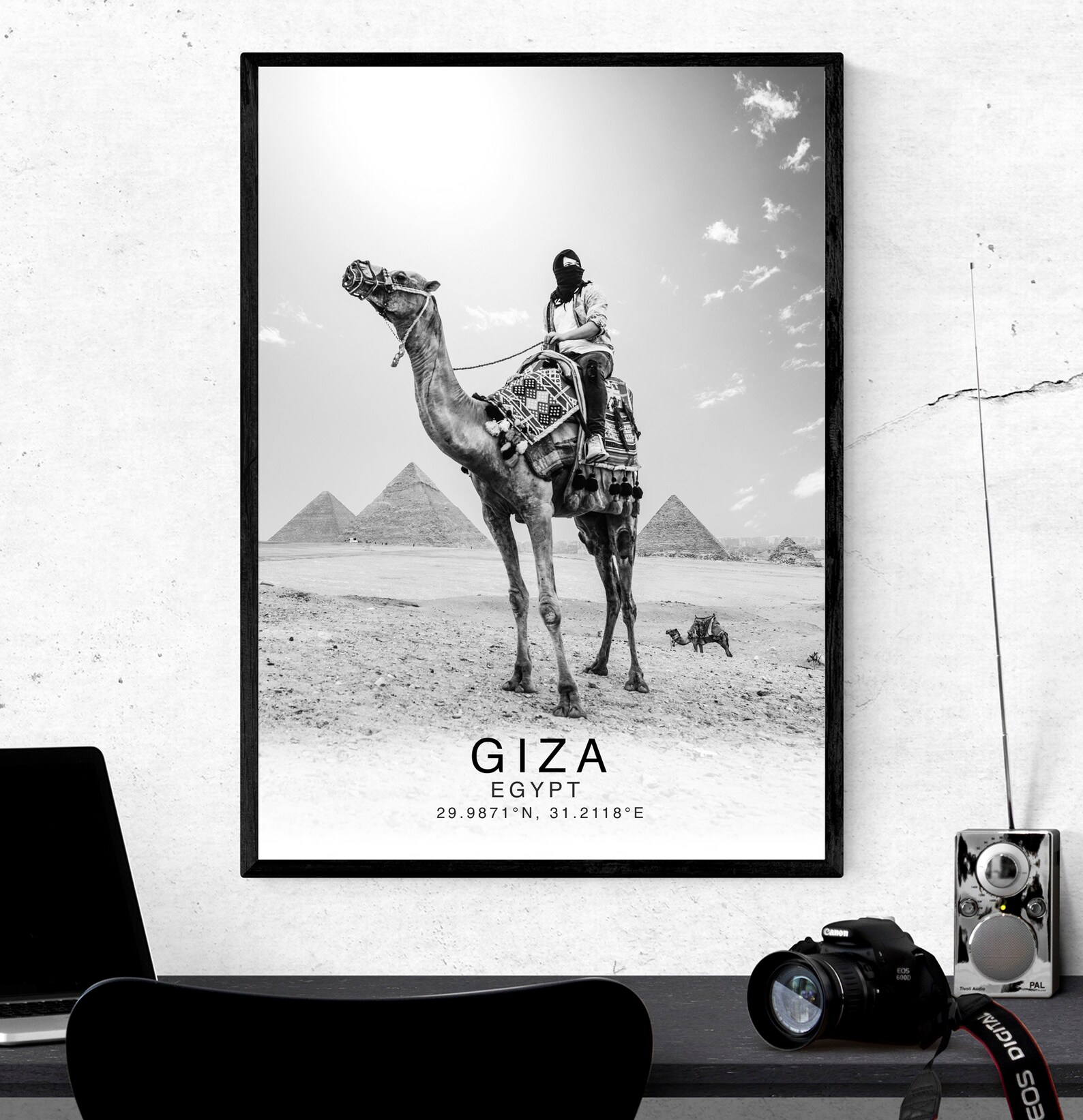 Giza Egypt Cairo Wall Art Giza Travel Poster Giza Print - Etsy