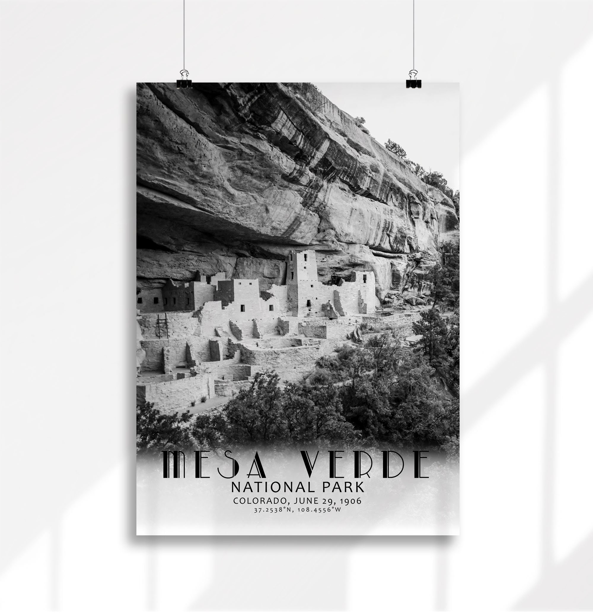 Mesa Verde National Park Travel Poster Mesa Verde National - Etsy