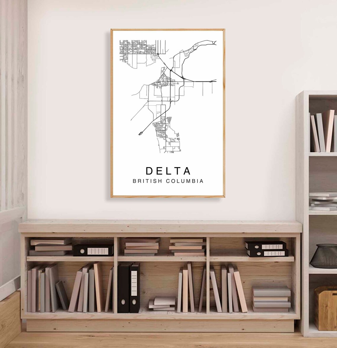 City of Delta Map Delta City Map Map Poster Map Print | Etsy