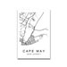 Cape May Map Print Cape May Map Poster Wall Art City Map - Etsy