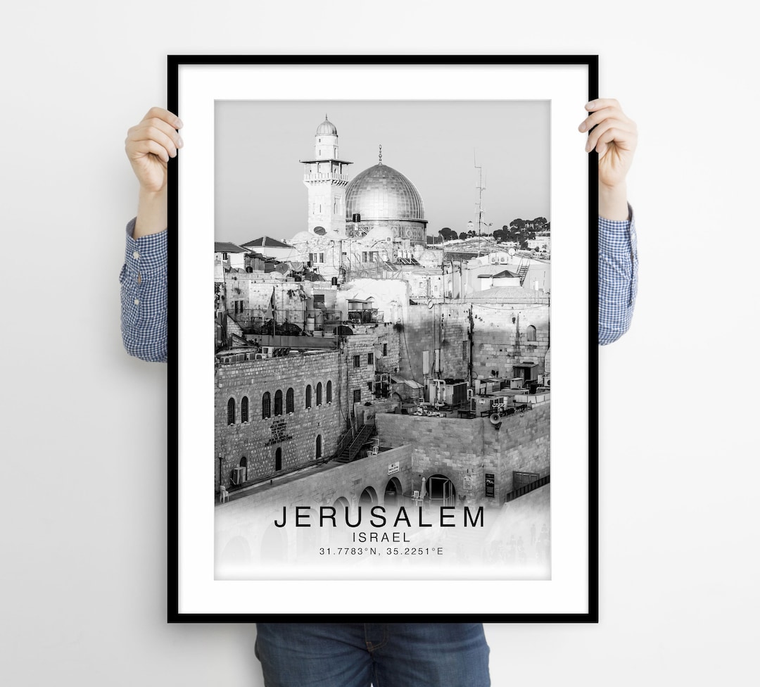 Jerusalem, Jerusalem Print, Jerusalem Travel Poster, Jerusalem Poster ...