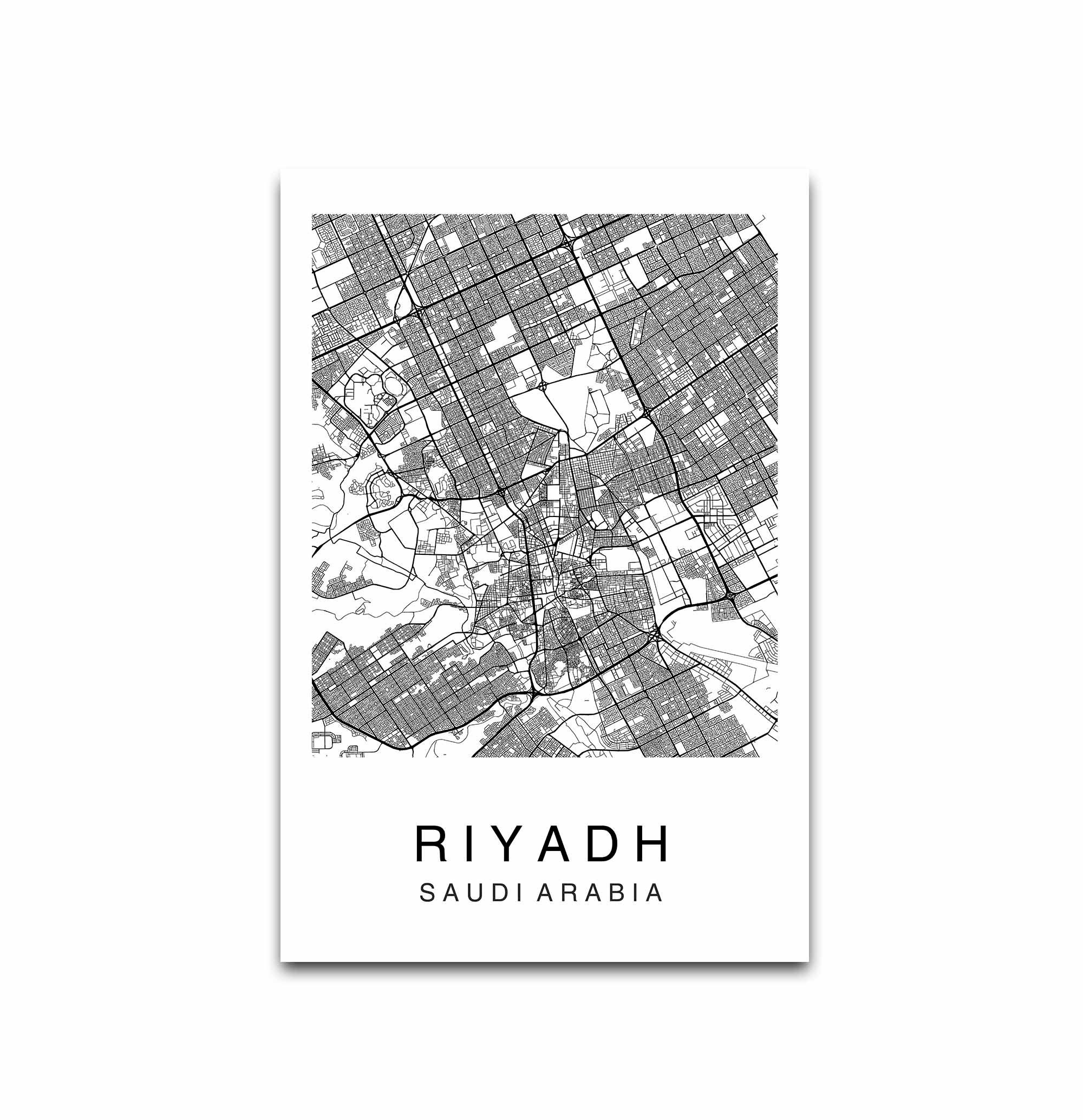 Riyadh Map Riyadh City Map Printable Map Art Map Print | Etsy