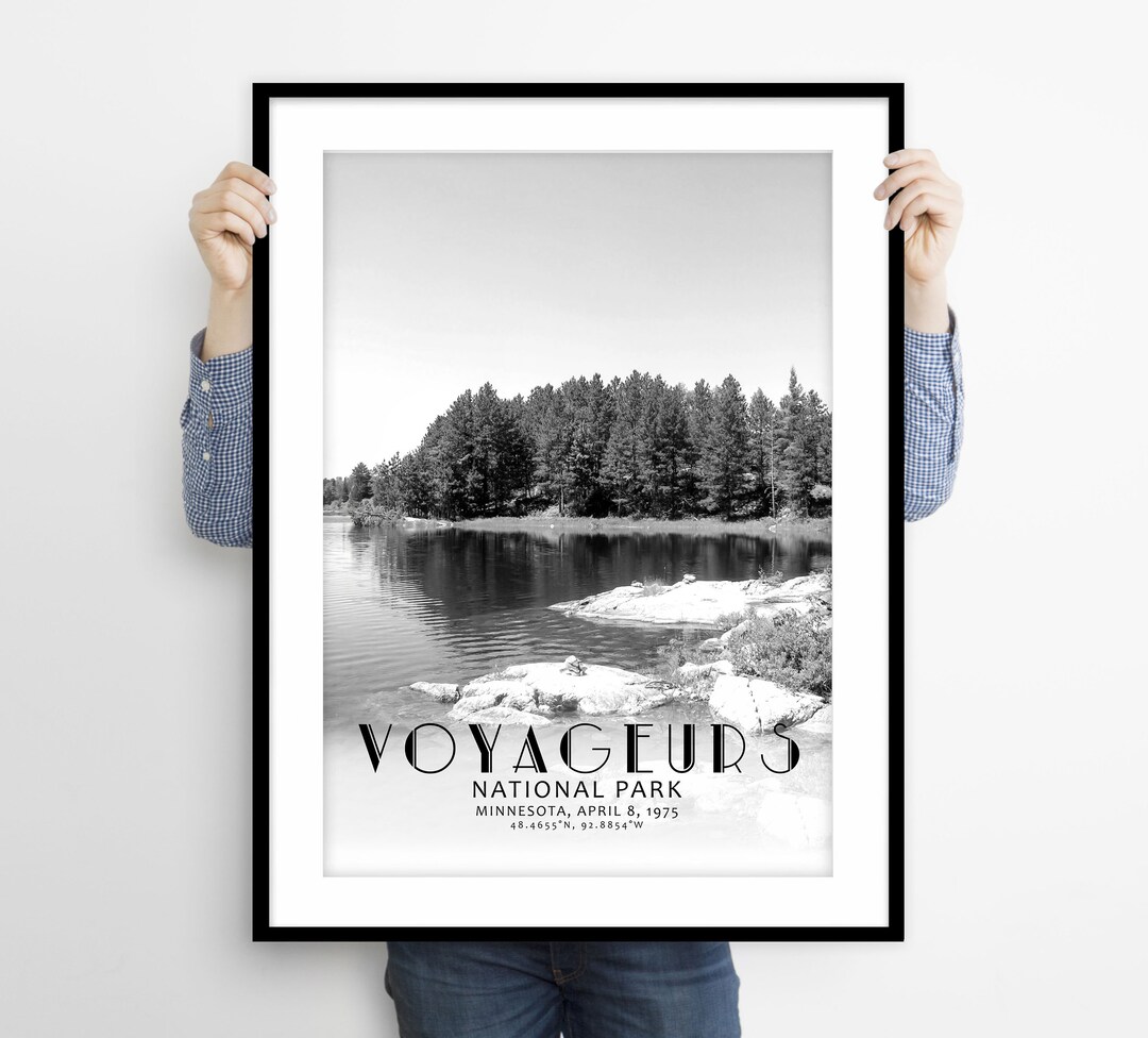 Voyageurs National Park Travel Poster, Minnesota USA Art Print ...