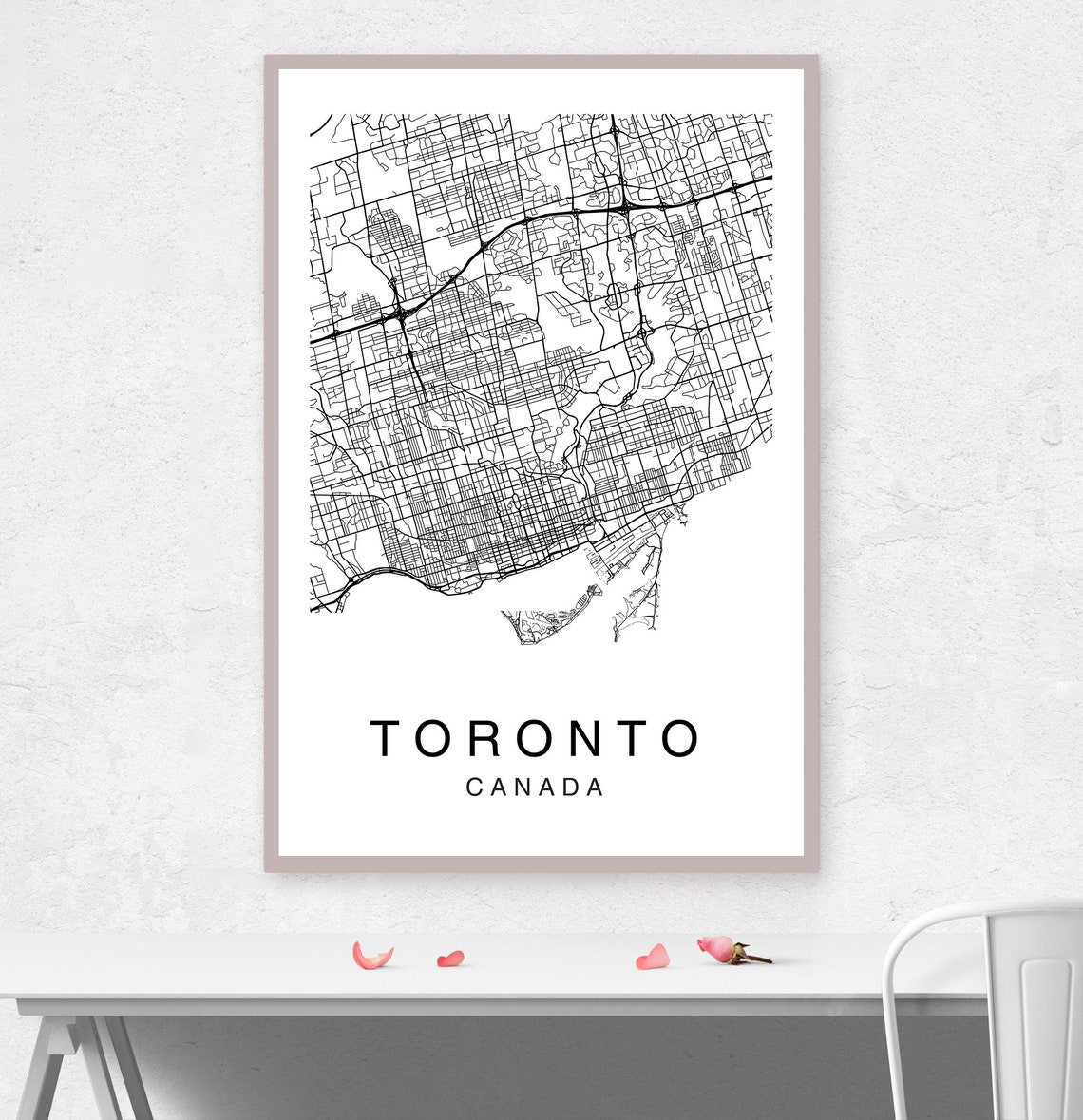 Toronto Map Toronto City Map Map Poster Map Print Toronto - Etsy