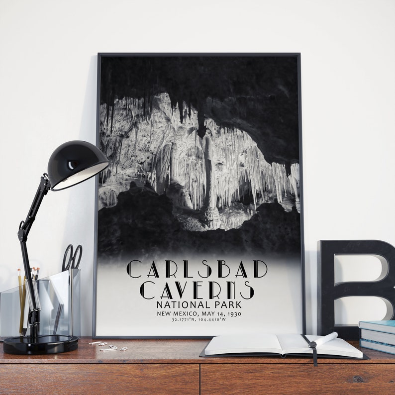 Carlsbad Caverns National Park Poster Travel Poster New - Etsy