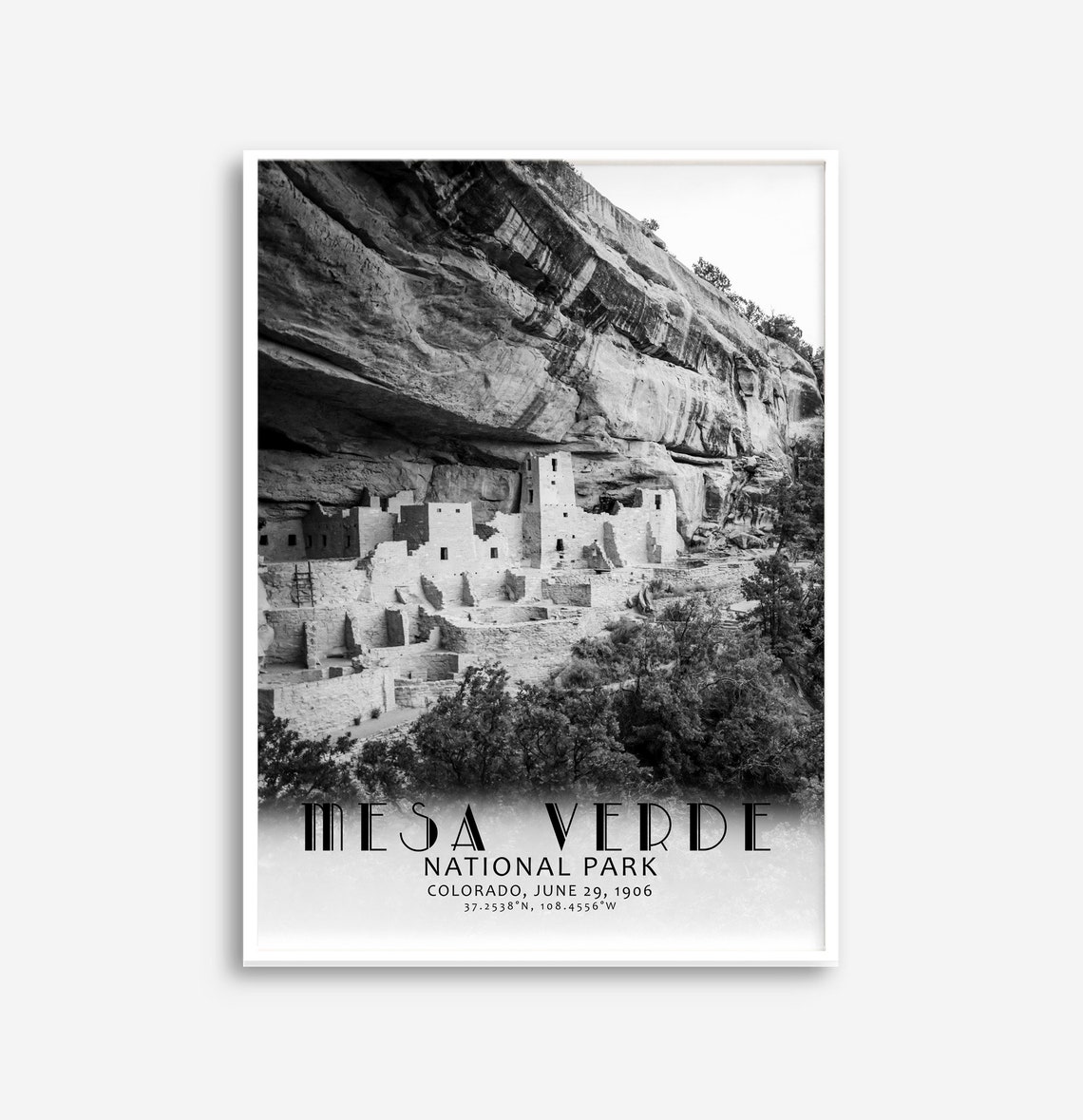 Mesa Verde National Park Travel Poster Mesa Verde National - Etsy