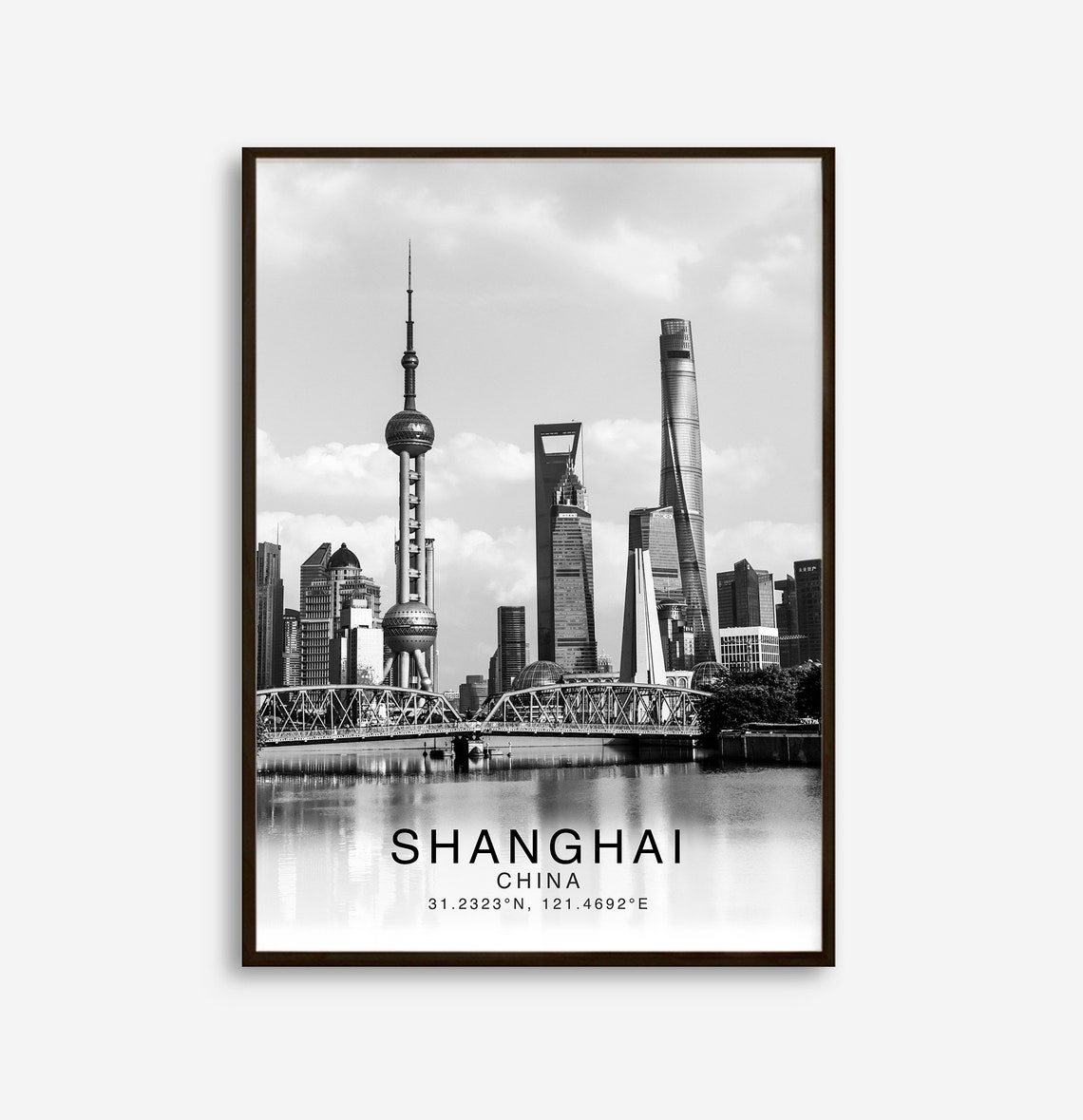 Shanghai Poster China Photo Travel Print Shanghai Art Print - Etsy