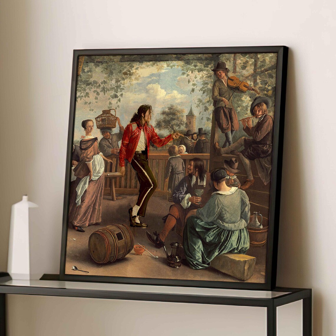 Altered Art Painting, Pop Culture Masterpiece, Vintage Style ...