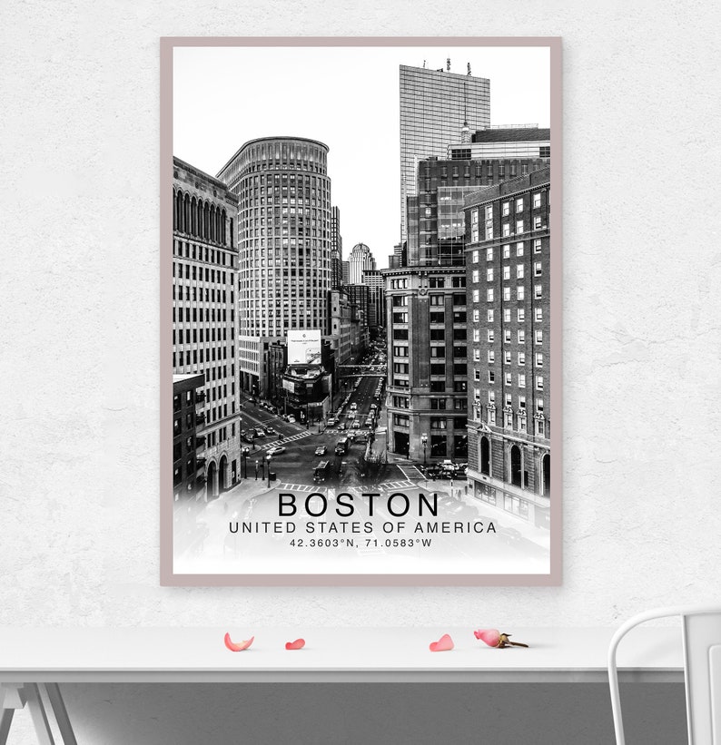 Boston Travel Print American Poster Print Boston Wall Art - Etsy